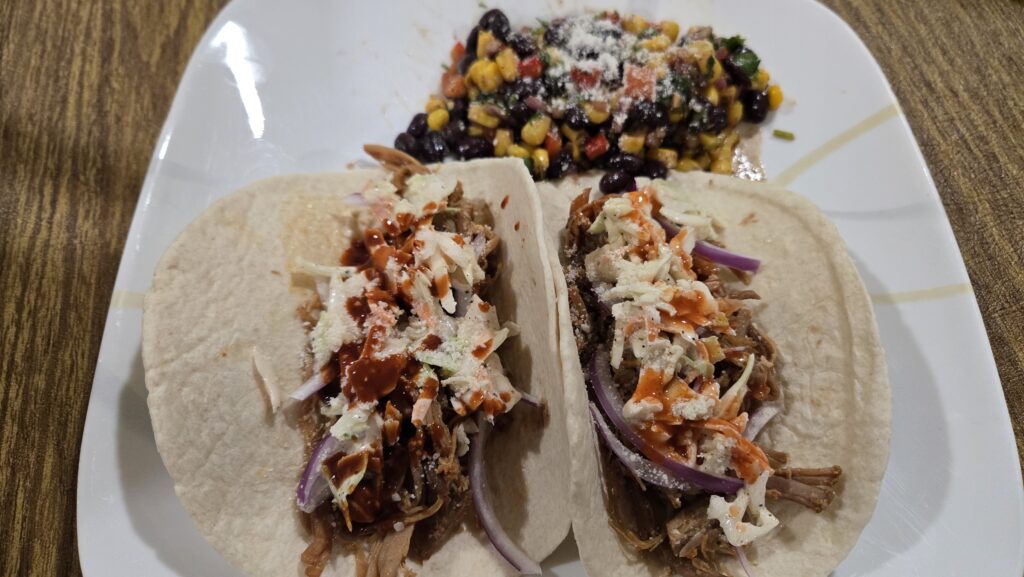 Slow-Cooked Carnitas Tacos | Aldi Budget-Friendly Dinner - Four Bites ...
